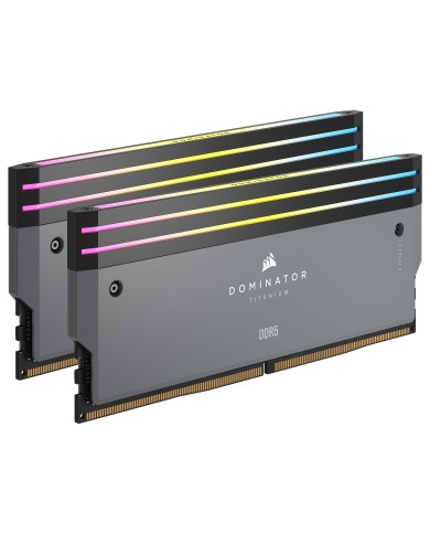 Corsair Dominator Titanium DDR5 RGB 64Go (2 x 32 Go) 6000 MHz CL30Gris ...
